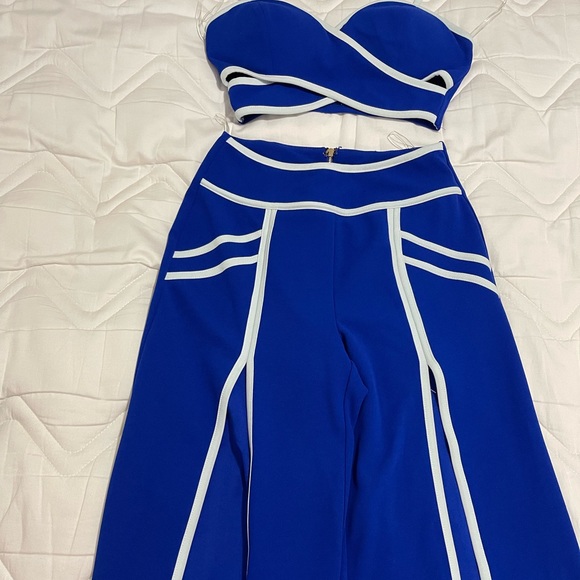 Pants & Jumpsuits | Blue Pants Set | Poshmark